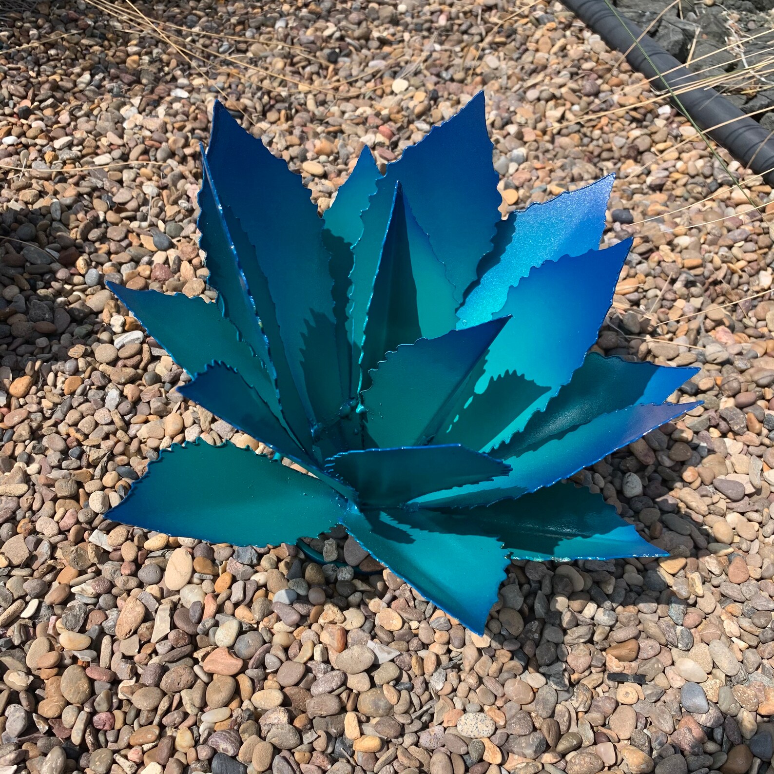 Decorative Metal Agave cupreate Garden Art - Etsy