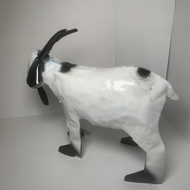 Decorative Rustic Metal Goat Metal Art - Etsy
