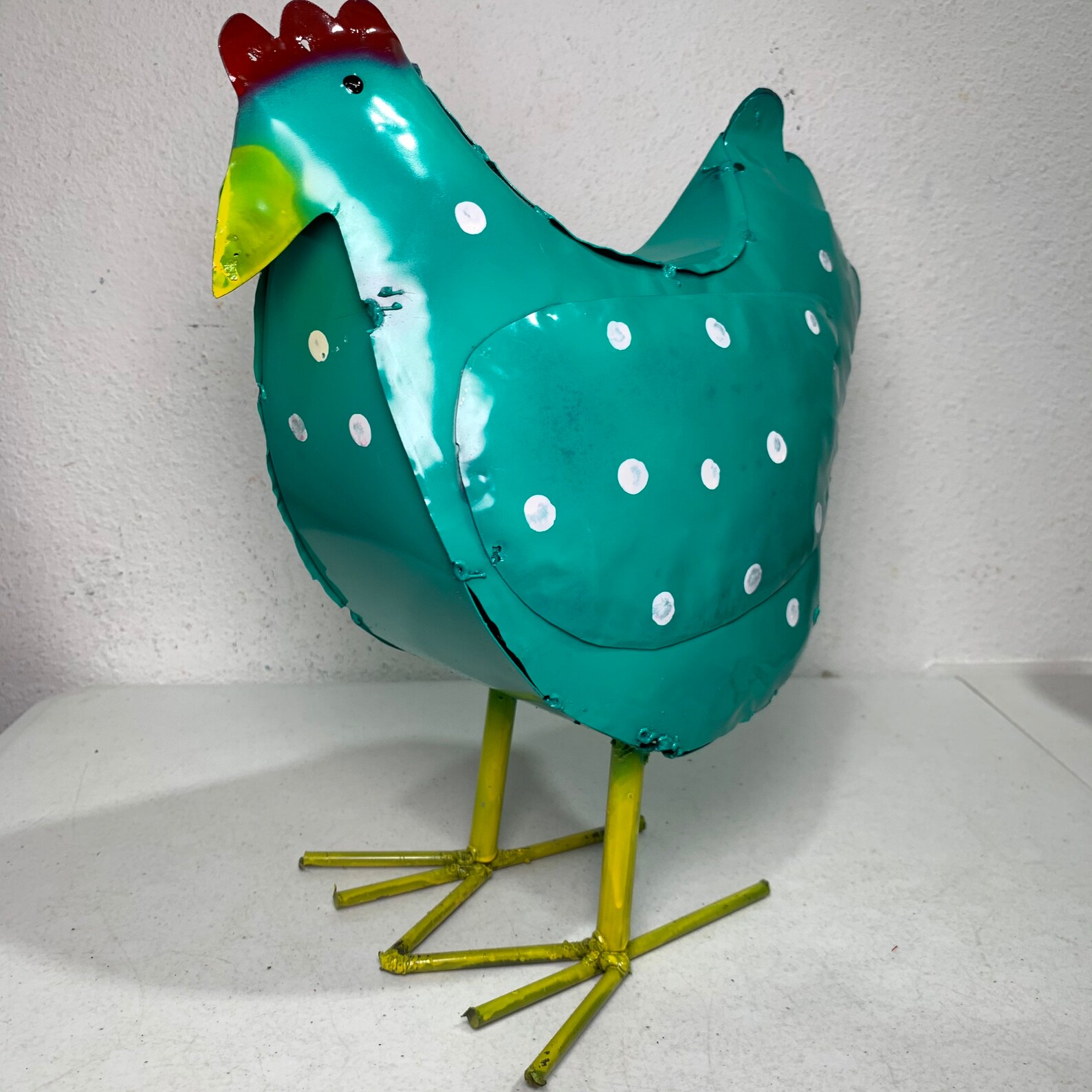 Colorful Hen Decor Metal Yard Art - Etsy