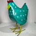 Colorful Hen Decor Metal Yard Art - Etsy