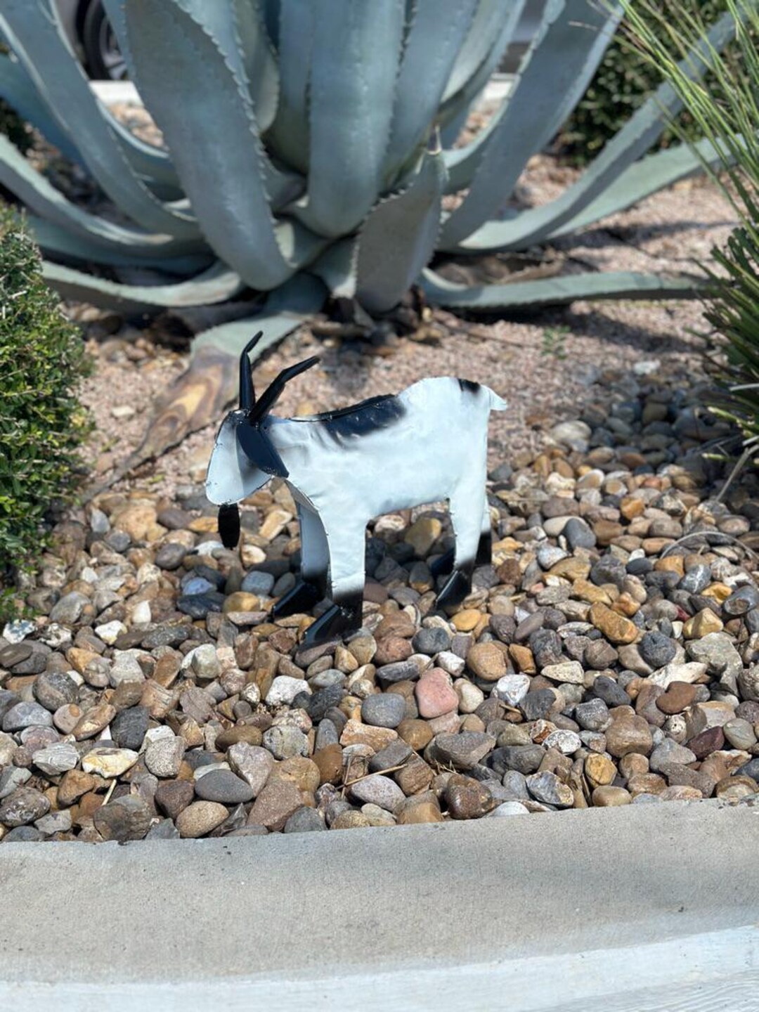 Decorative Rustic Metal Goat - Metal Art - Etsy