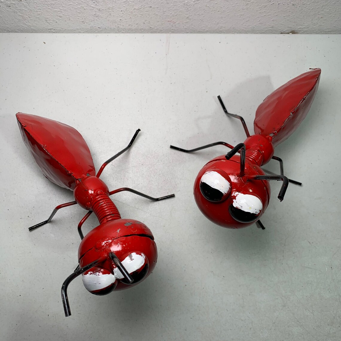 Handmade Metal Red Ant Metal Yard Art | Etsy