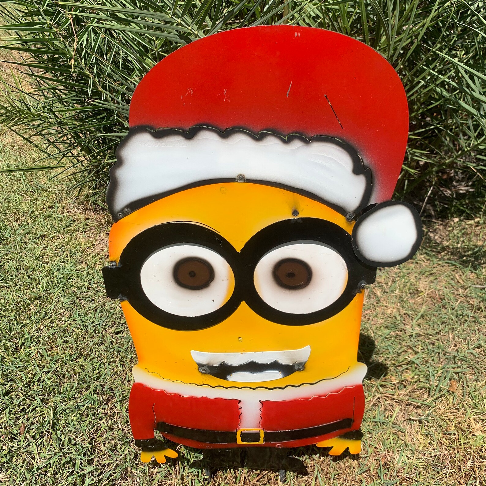 Christmas Minions Metal Yard Art - Etsy