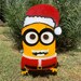 Christmas Minions Metal Yard Art - Etsy