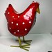 Colorful Hen Decor Metal Yard Art - Etsy