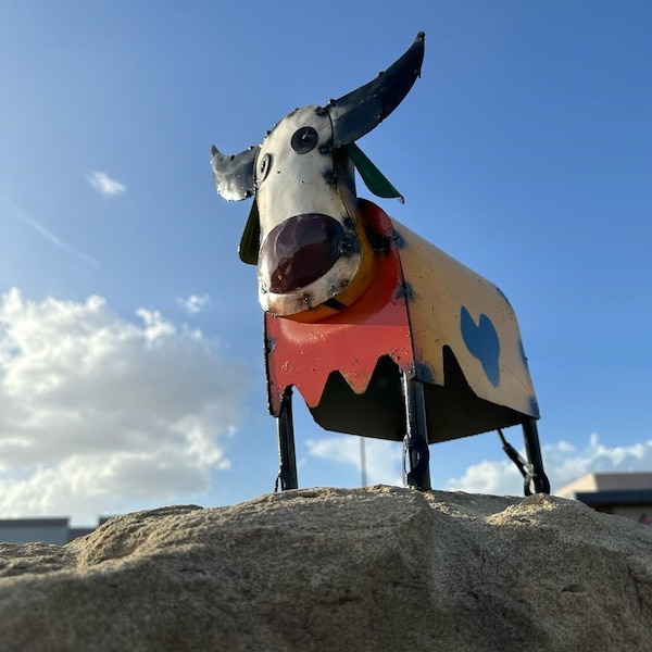 Metal Cow - Etsy