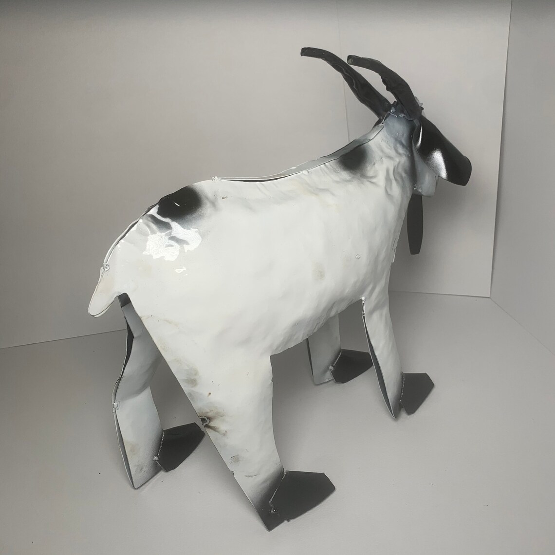 Decorative Rustic Metal Goat Metal Art - Etsy