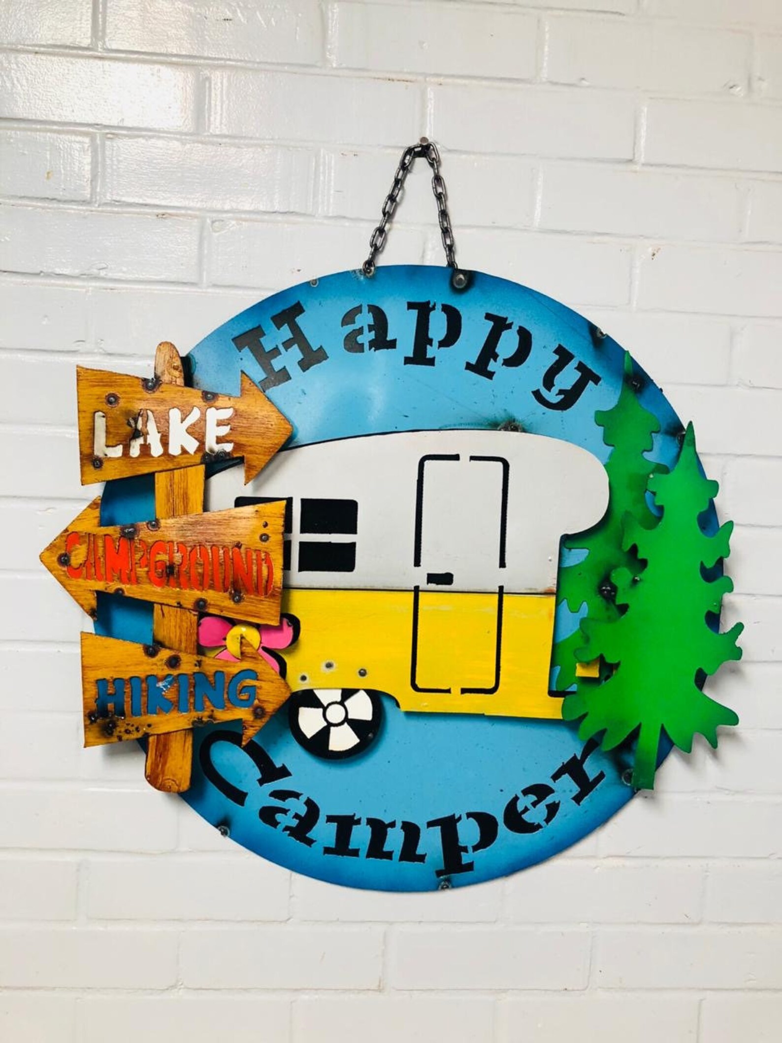 Happy Camper Wall Decoration Sign - Etsy