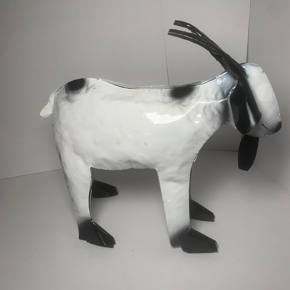 Decorative Rustic Metal Goat Metal Art - Etsy