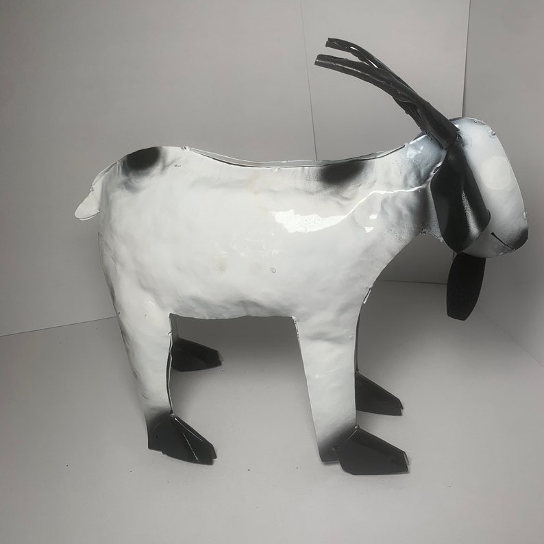 Decorative Rustic Metal Goat Metal Art - Etsy