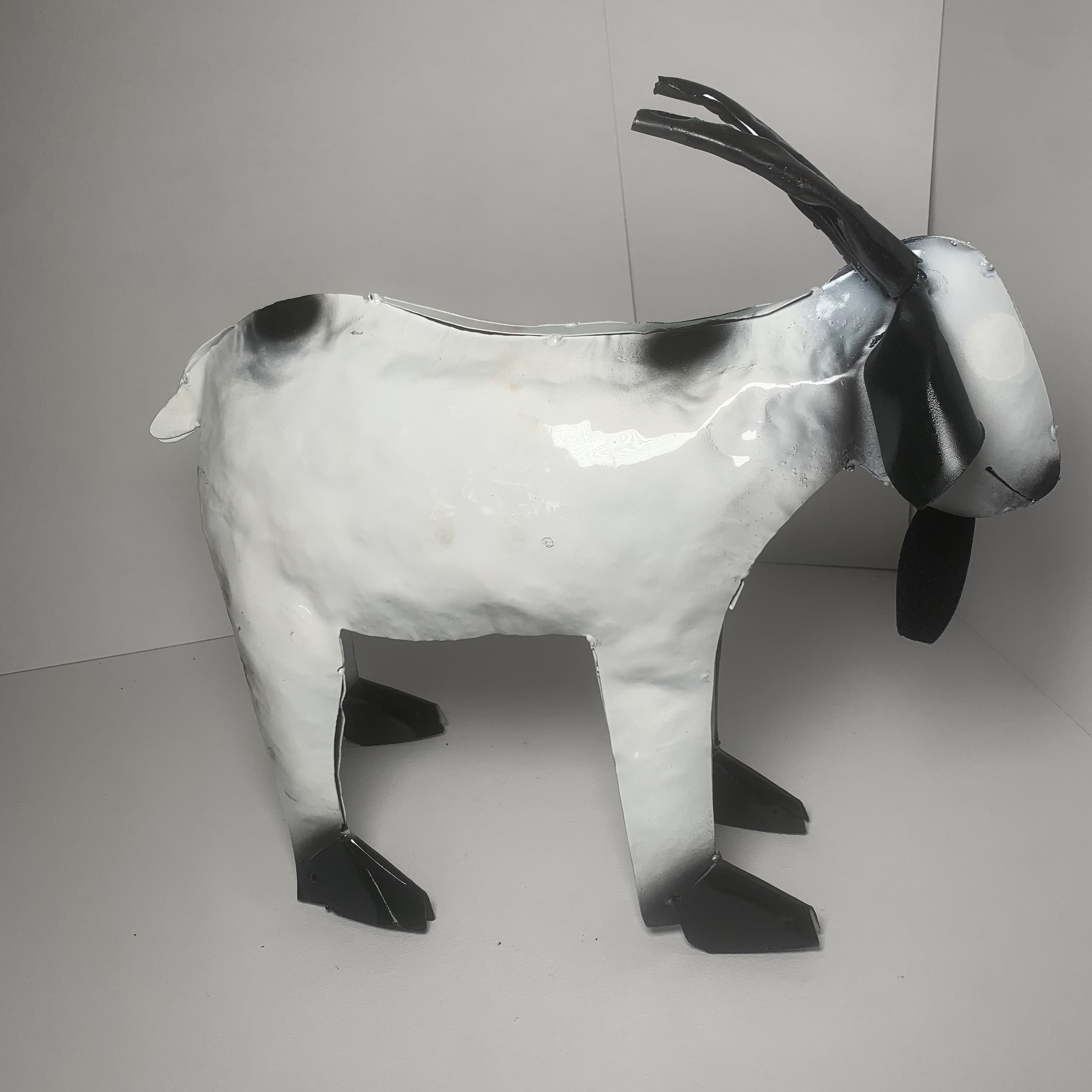 Decorative Rustic Metal Goat Metal Art - Etsy