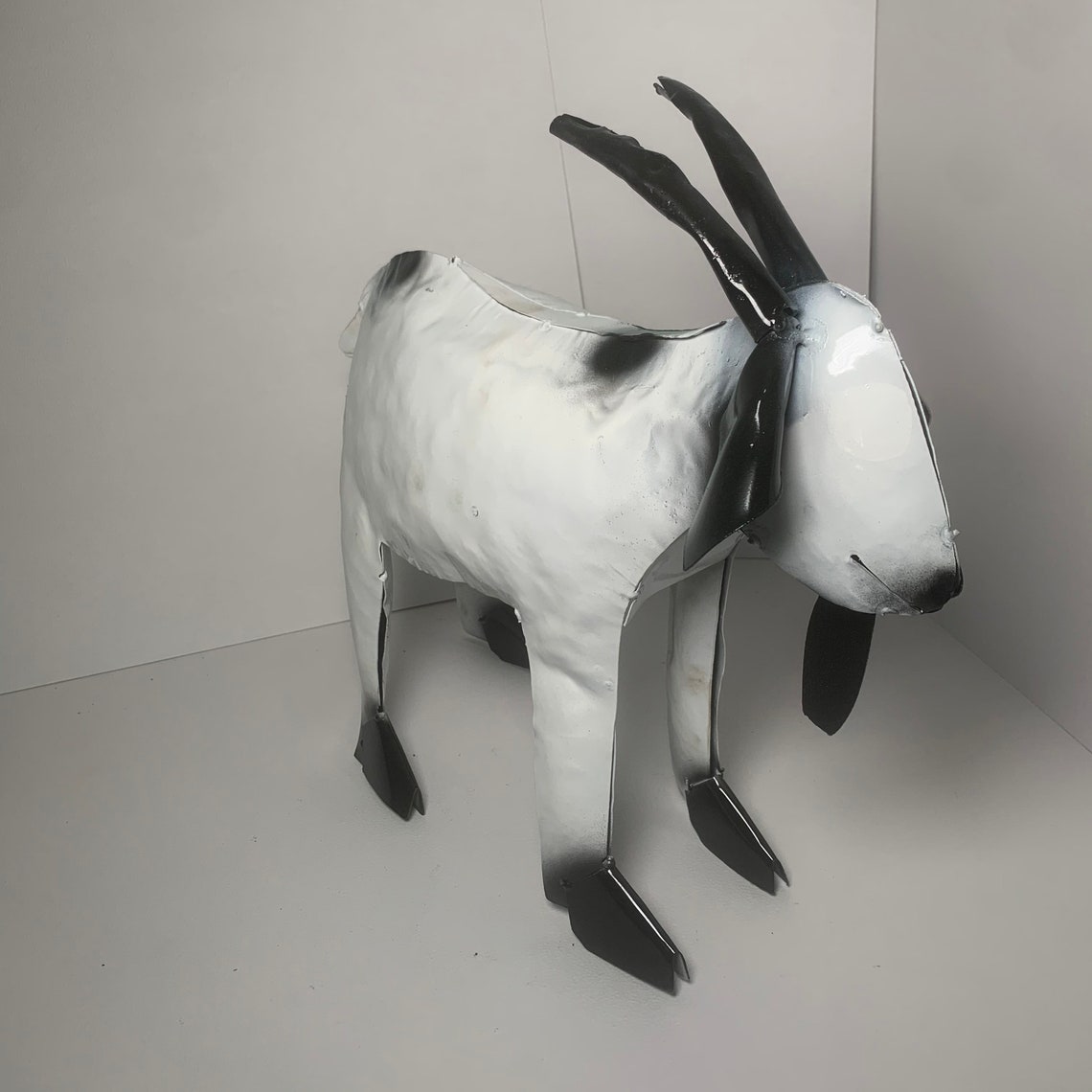Decorative Rustic Metal Goat Metal Art - Etsy