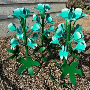 Set of 3 Handmade Metal Bluebonnets - Etsy