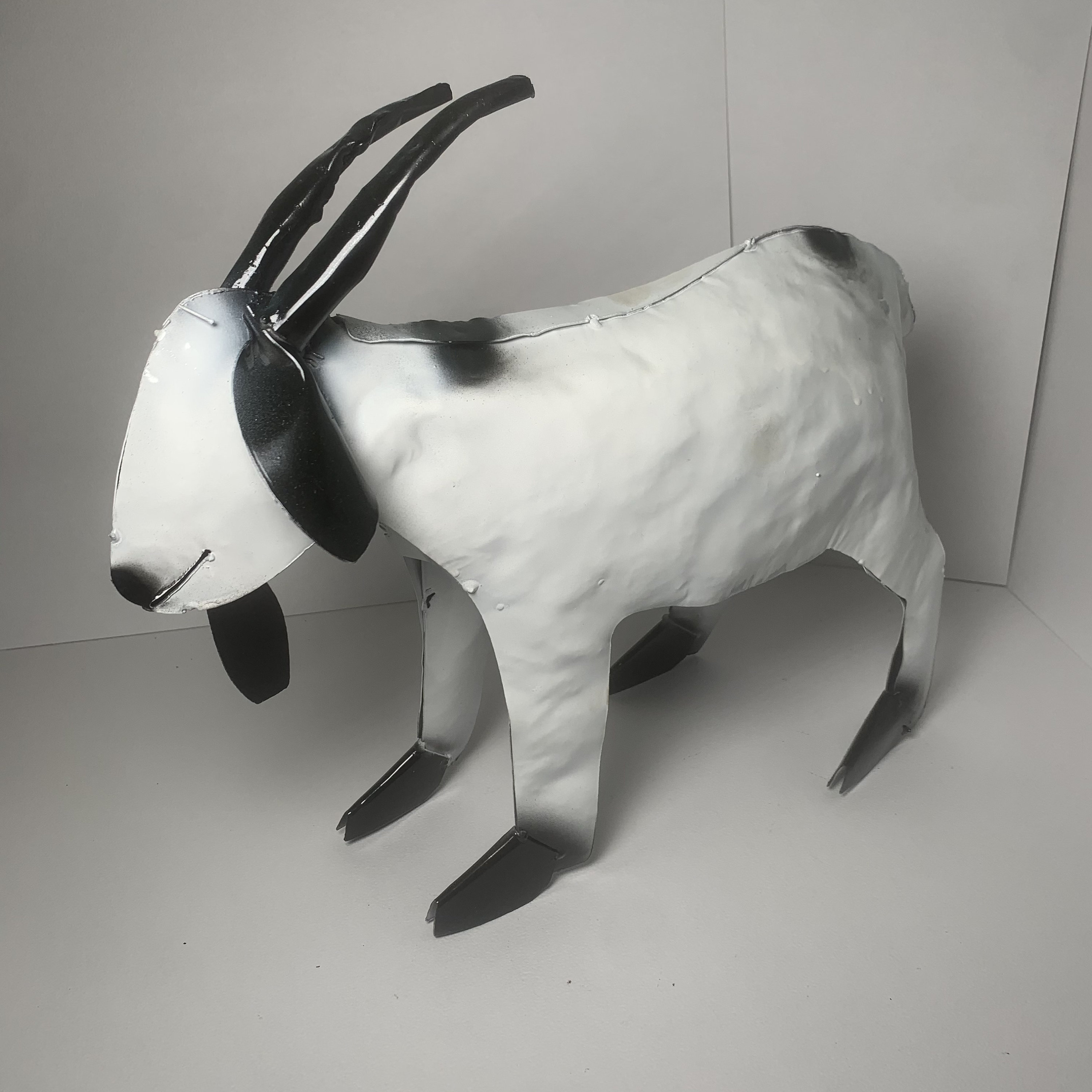 Decorative Rustic Metal Goat Metal Art - Etsy