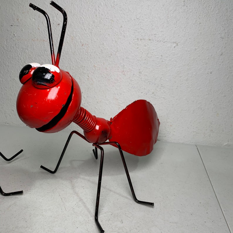 Handmade Metal Red Ant Metal Yard Art - Etsy