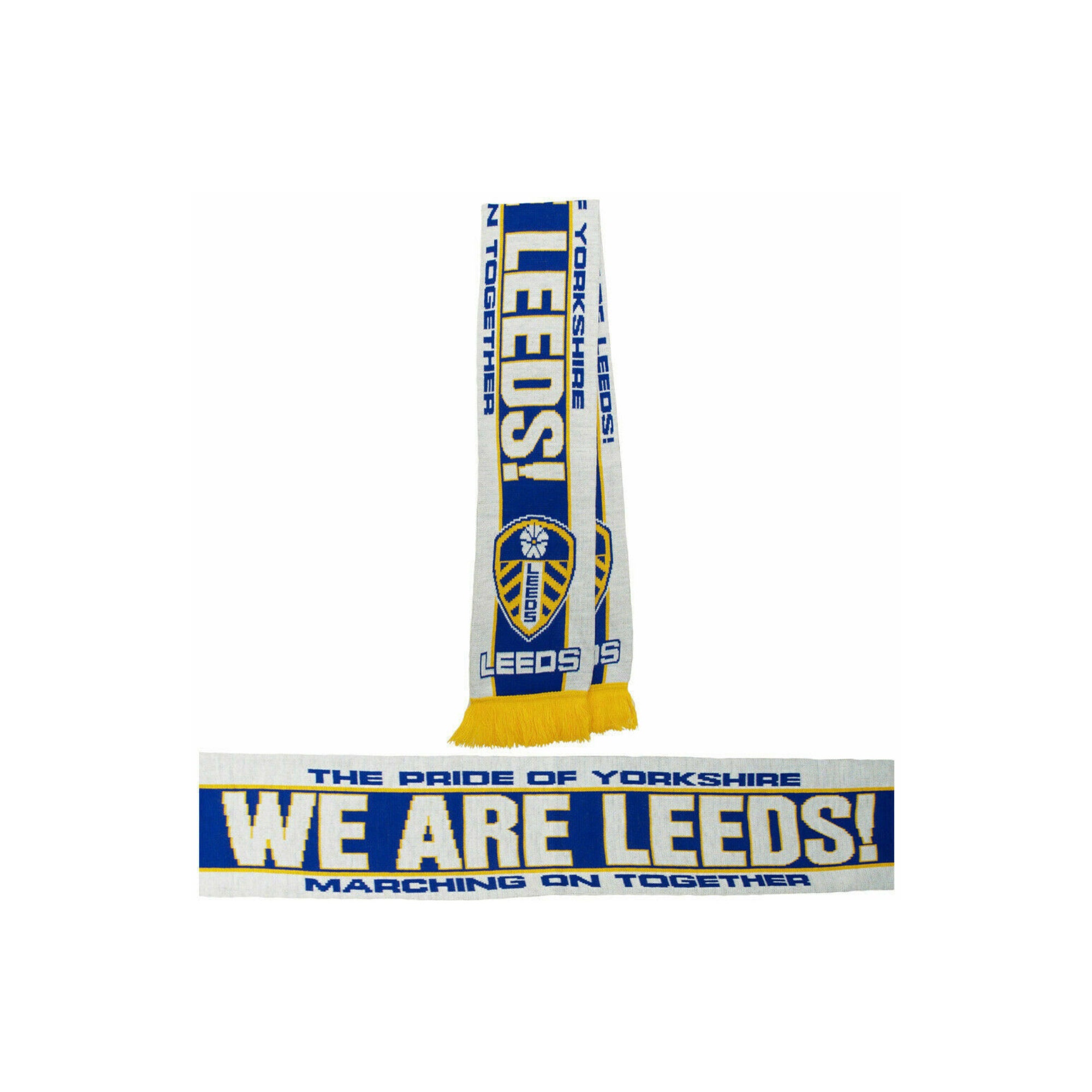 Leeds United Old Retro We Are Leeds Pride of Yorkshire Scarf Gift for ...