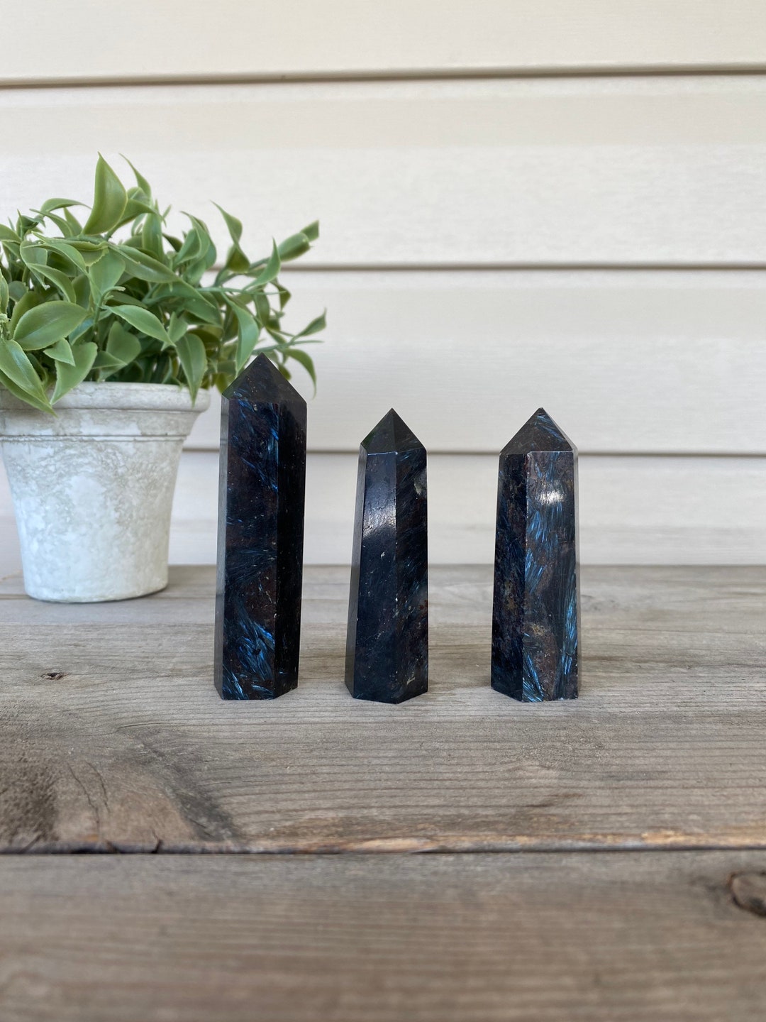 Firework Towers Astrophyllite Tower, Crystal Wands, Healing Stone Wands ...