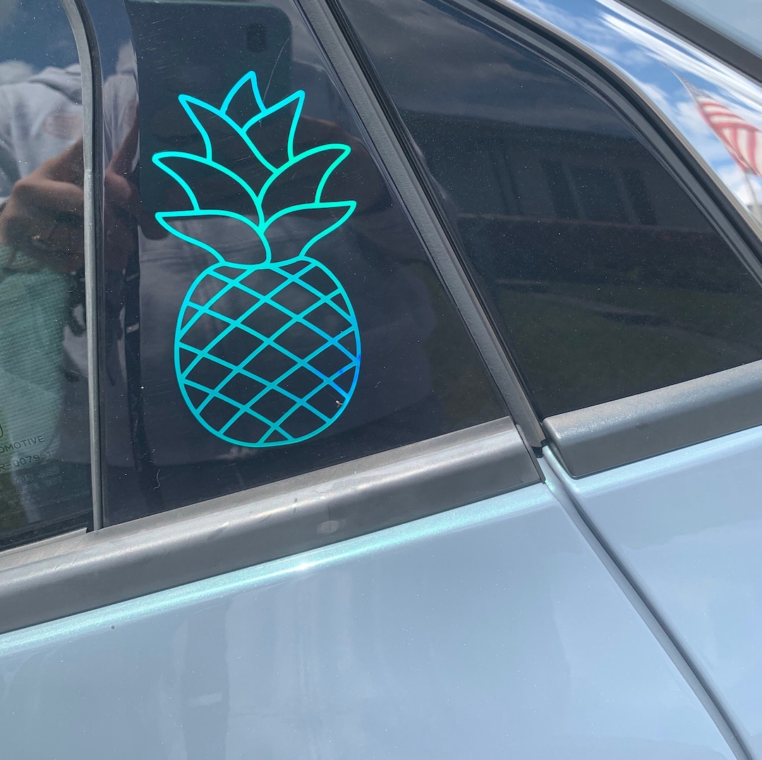 Pineapple Car Decal - Etsy