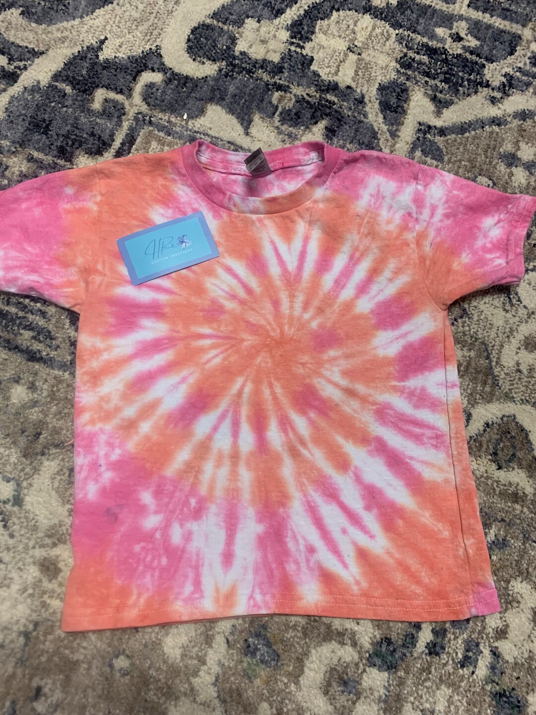 Pink and Orange Tie Dye - Etsy
