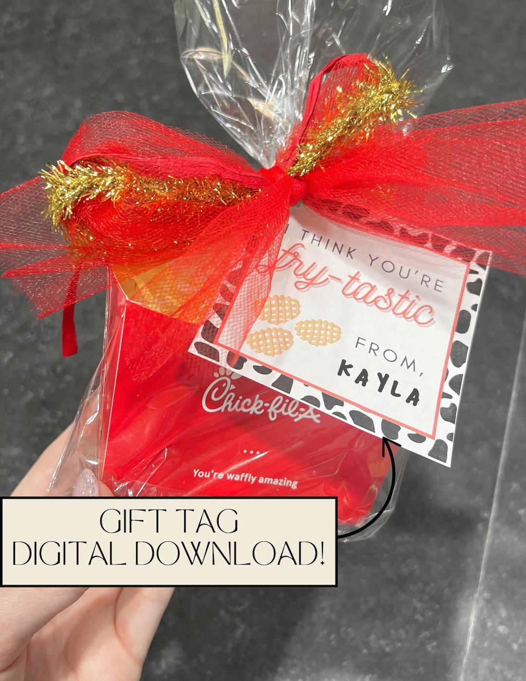 Digital Download Gift Tag I Think You're Fry-tastic Thank You Teacher ...