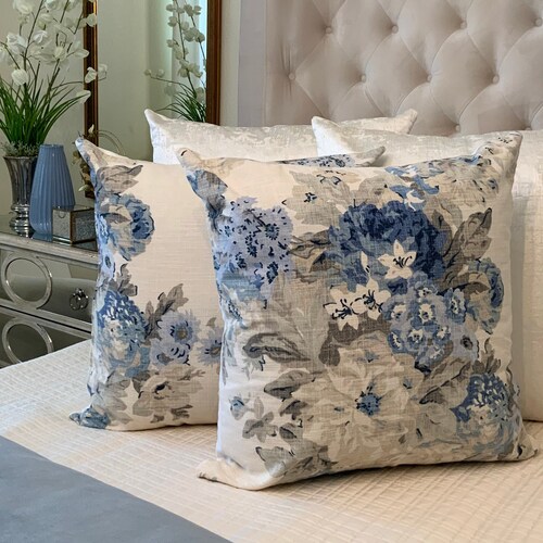 Floral Sky Blue Cover - Etsy