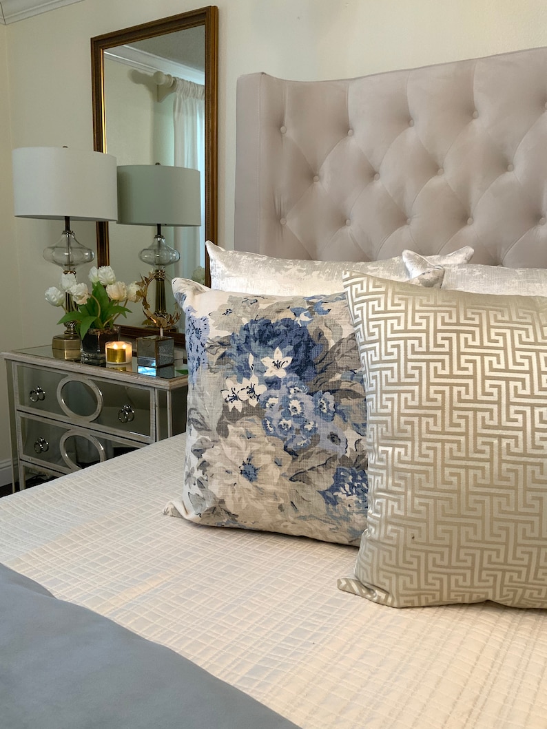 Floral Sky Blue Cover - Etsy