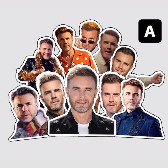 Gary Barlow Glossy Sticker Pack 10 Stickers Birthday - Etsy UK