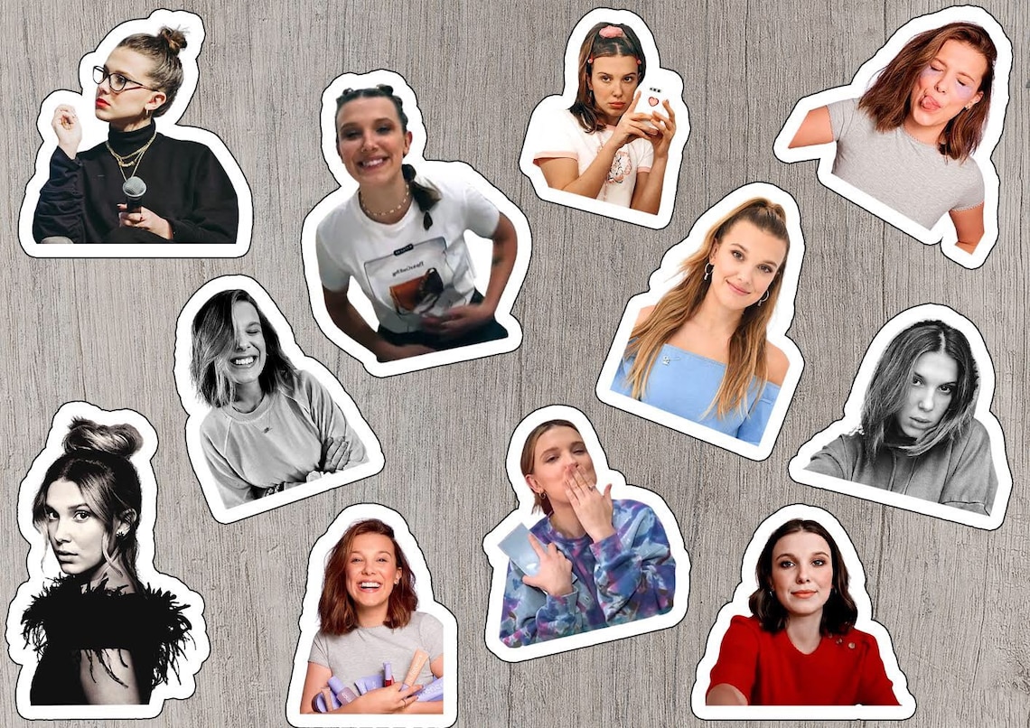 Millie Bobby Brown Eleven 11 Glossy Sticker Pack - Stranger Things ...