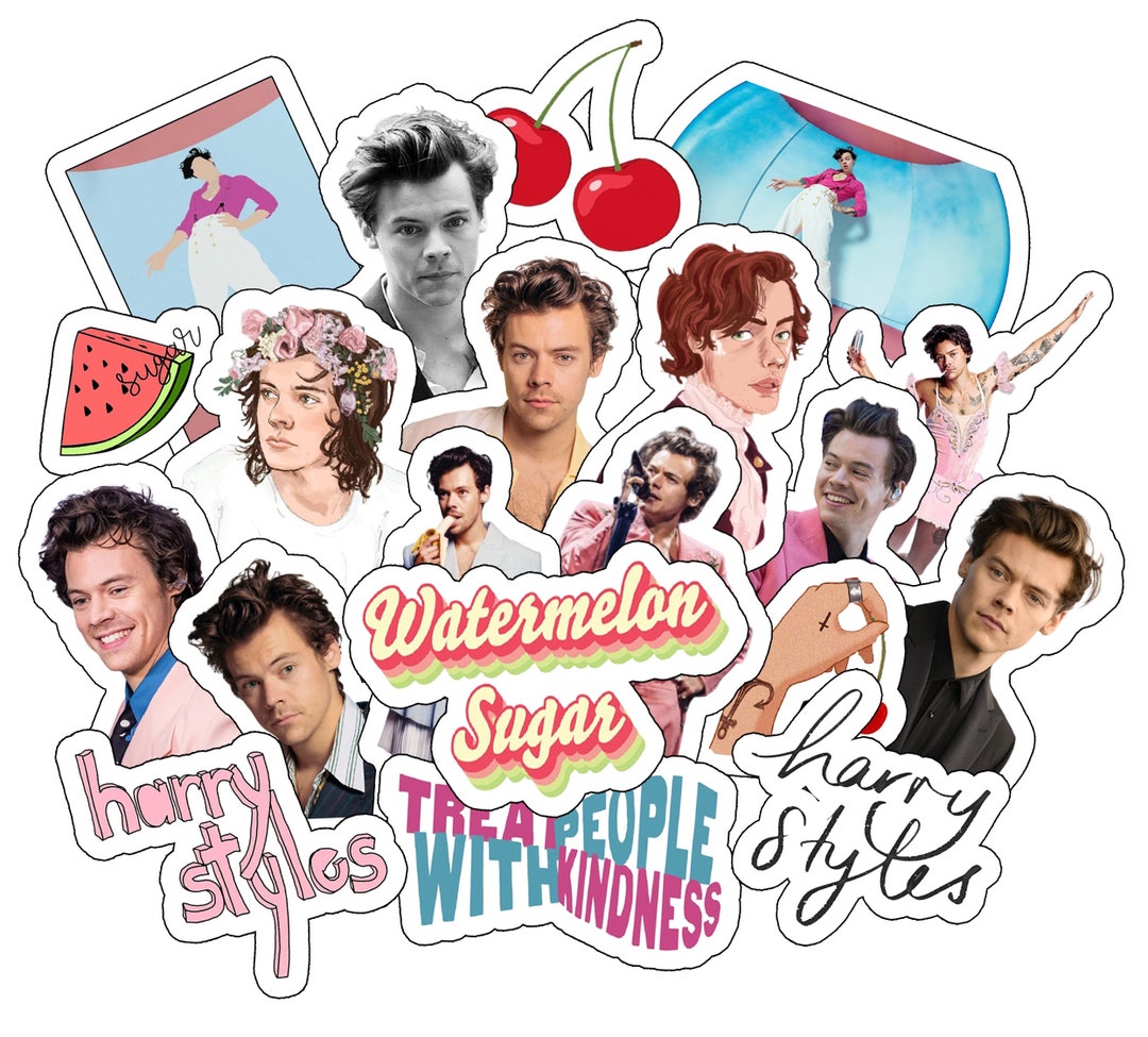 Harry Styles Glossy Sticker Pack - 20 Stickers One Direction, Party ...