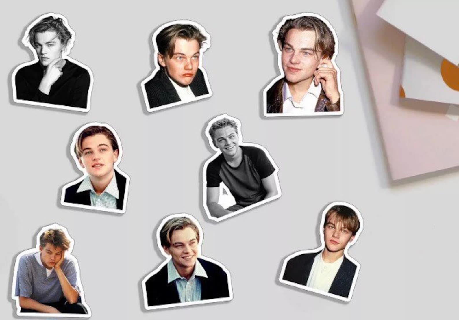 Young Leonardo Dicaprio Glossy Sticker Pack Leo Di Caprio - Etsy UK
