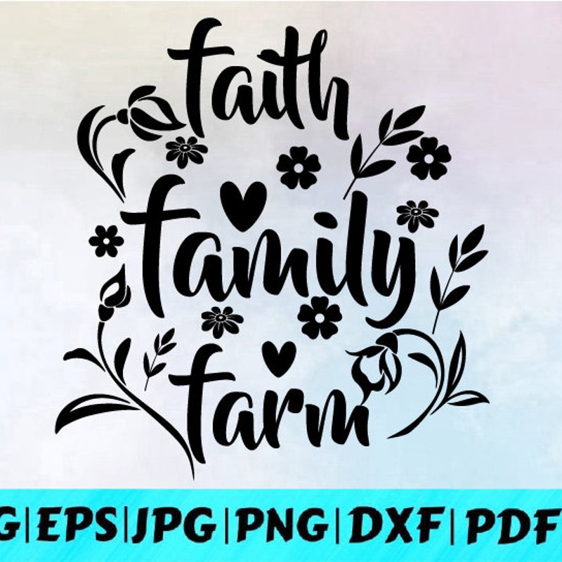 Faith Family Svg - Etsy