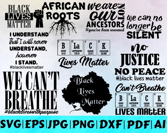 Black Lives Matter Svg / BLM Svg / Blm Svg Cut File / Black - Etsy