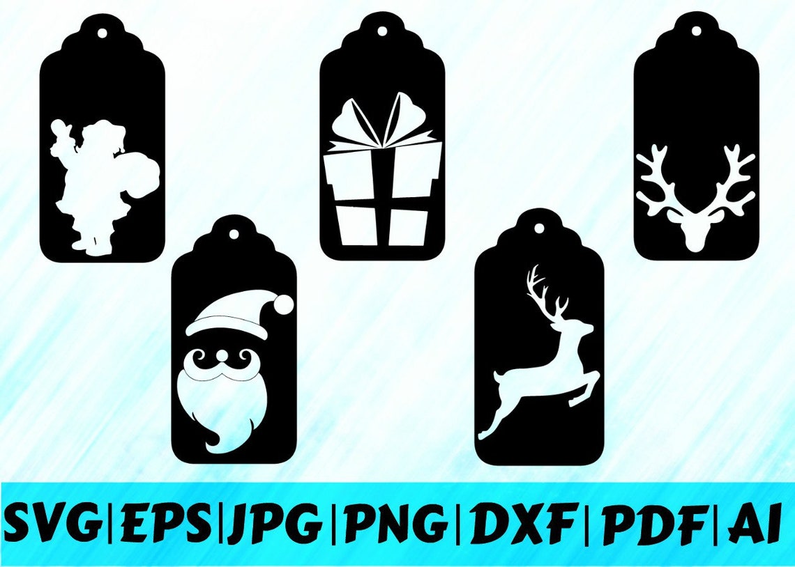 Christmas Tags Svg / Christmas Label Svg / Label Svg / - Etsy