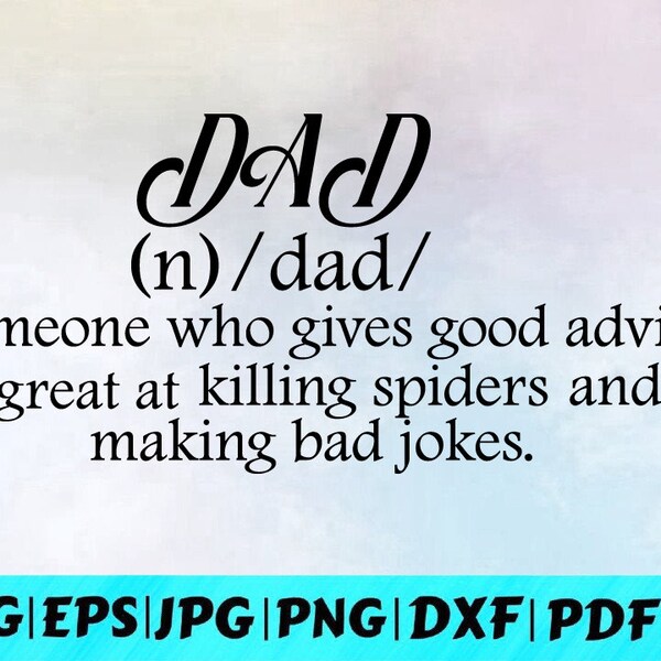 Dad Noun Svg - Etsy