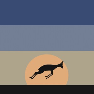 African Springbok, Africa, Nature Poster, Nature, Minimalist Poster ...