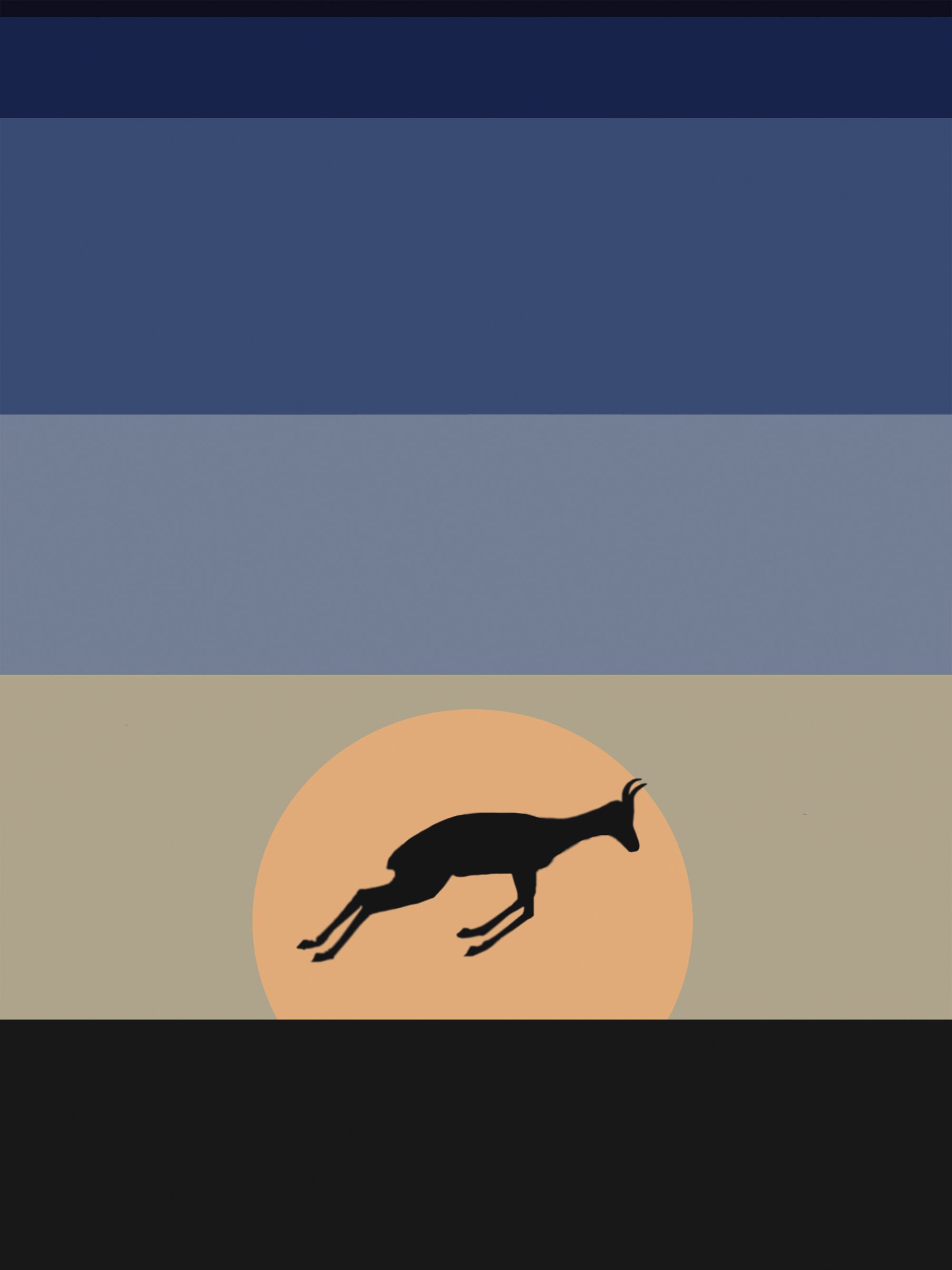 African Springbok, Africa, Nature Poster, Nature, Minimalist Poster ...