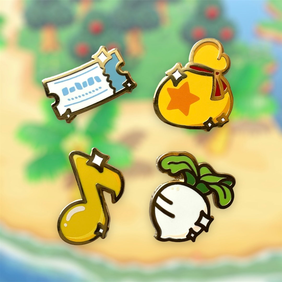 Island Item Pins | Kawaii Hard Enamel Pin - Etsy