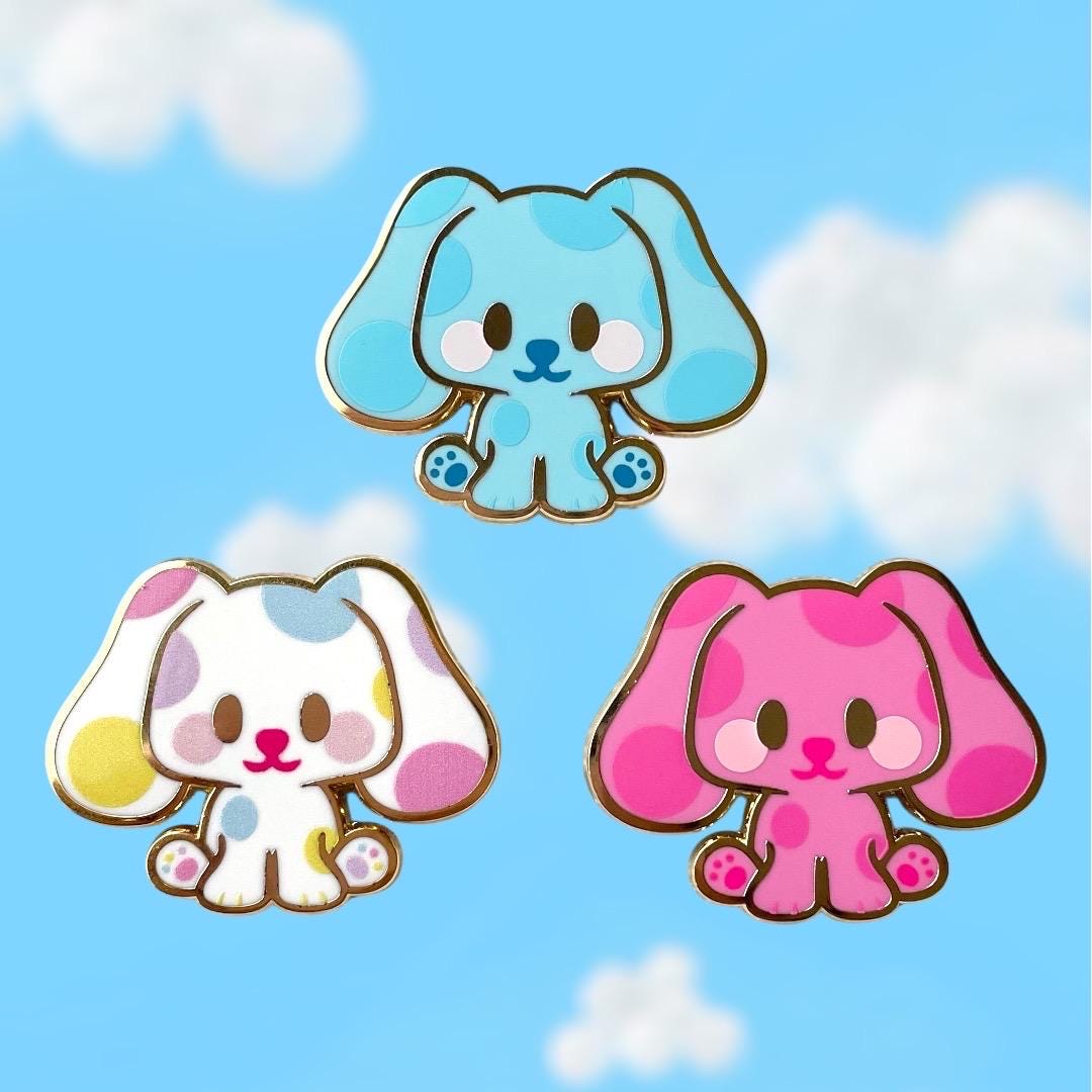 Clue Dog Pins | Kawaii Hard Enamel Pin - Etsy