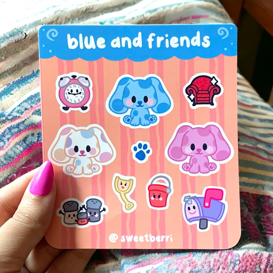 Clue and Friends Sticker Sheet Kawaii Stickers - Etsy