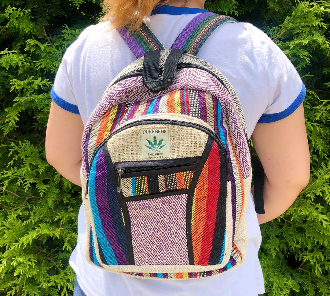 Eco-friendly Hemp Backpack Unisex-small - Etsy