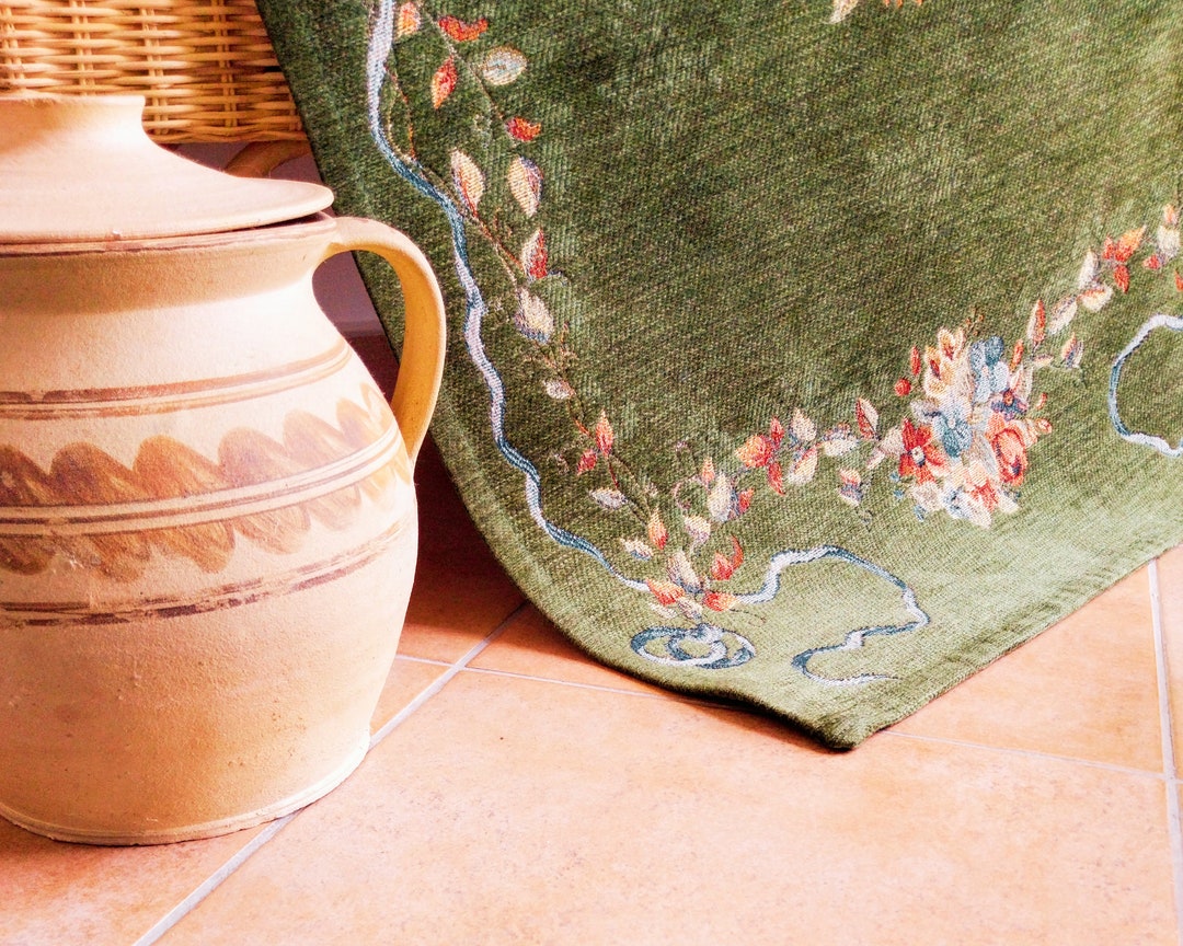 Green Rustic Rugs, Authentic Rugs, Made in Italy - Etsy