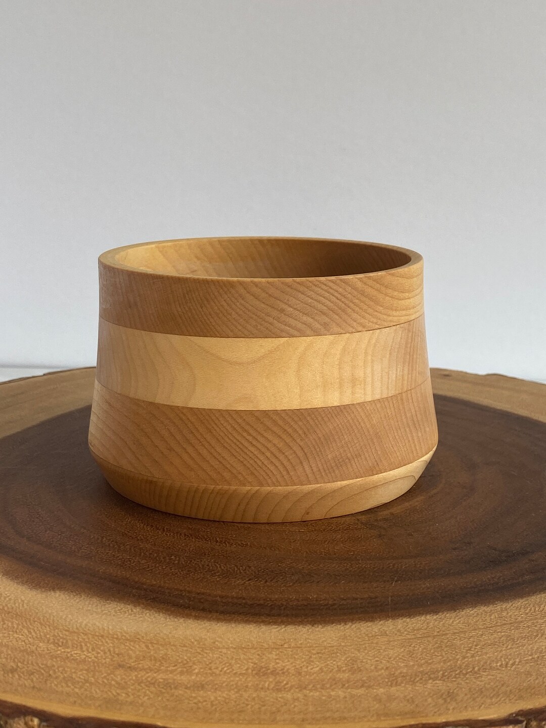 Handmade Quarter Sawn Hard Maple Wooden Bowl, 4.5" Wide, 3.25" Tall ...