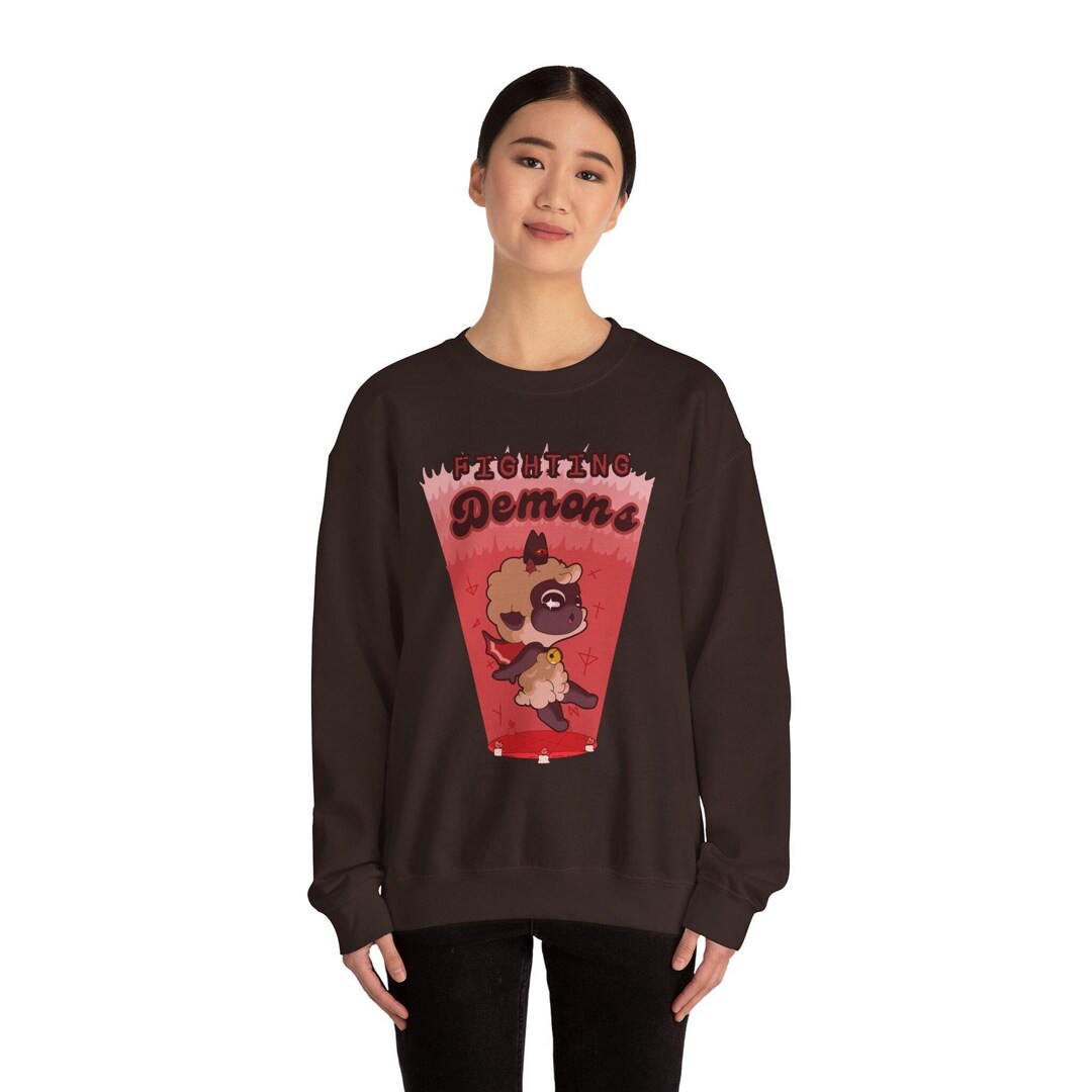 Fighting Demons: Cult of the Lamb fan-made Sweater - Etsy