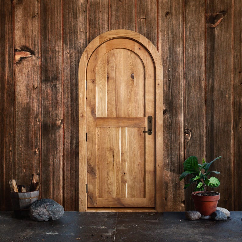Handcrafted Round Top Door - Etsy