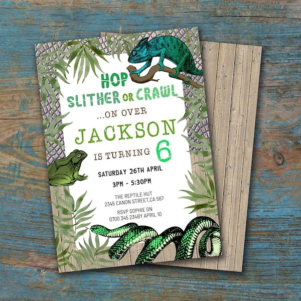 Animal Encounter Birthday Invitation - Etsy
