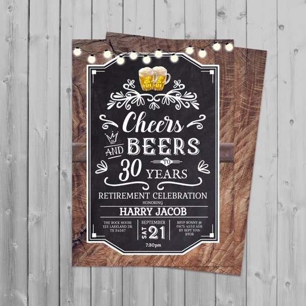 Retirement Flyer - Etsy