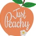 Just Peachy Embroidery Design | Digital Machine Embroidery | Peach ...