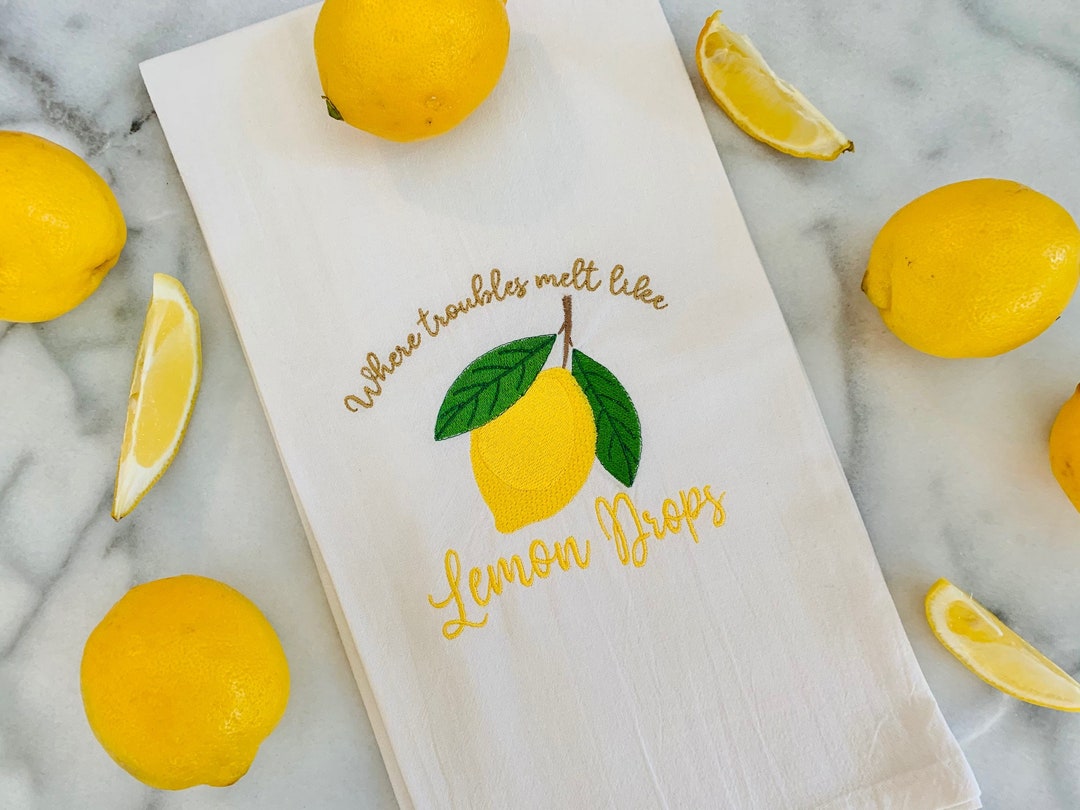 Lemon Embroidery Design | Limoncello Embroidery | Lemon Branch | Lemon ...
