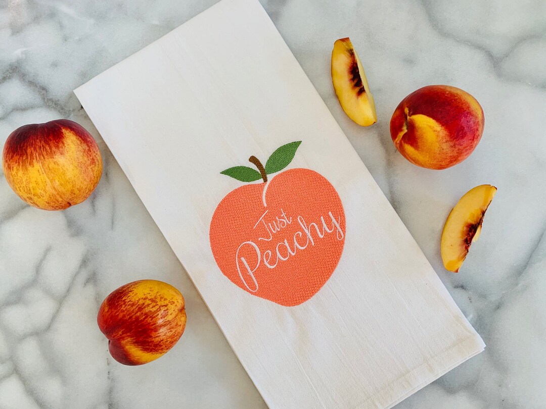 Peach Embroidery Design | Digital Machine Embroidery File | Peach ...