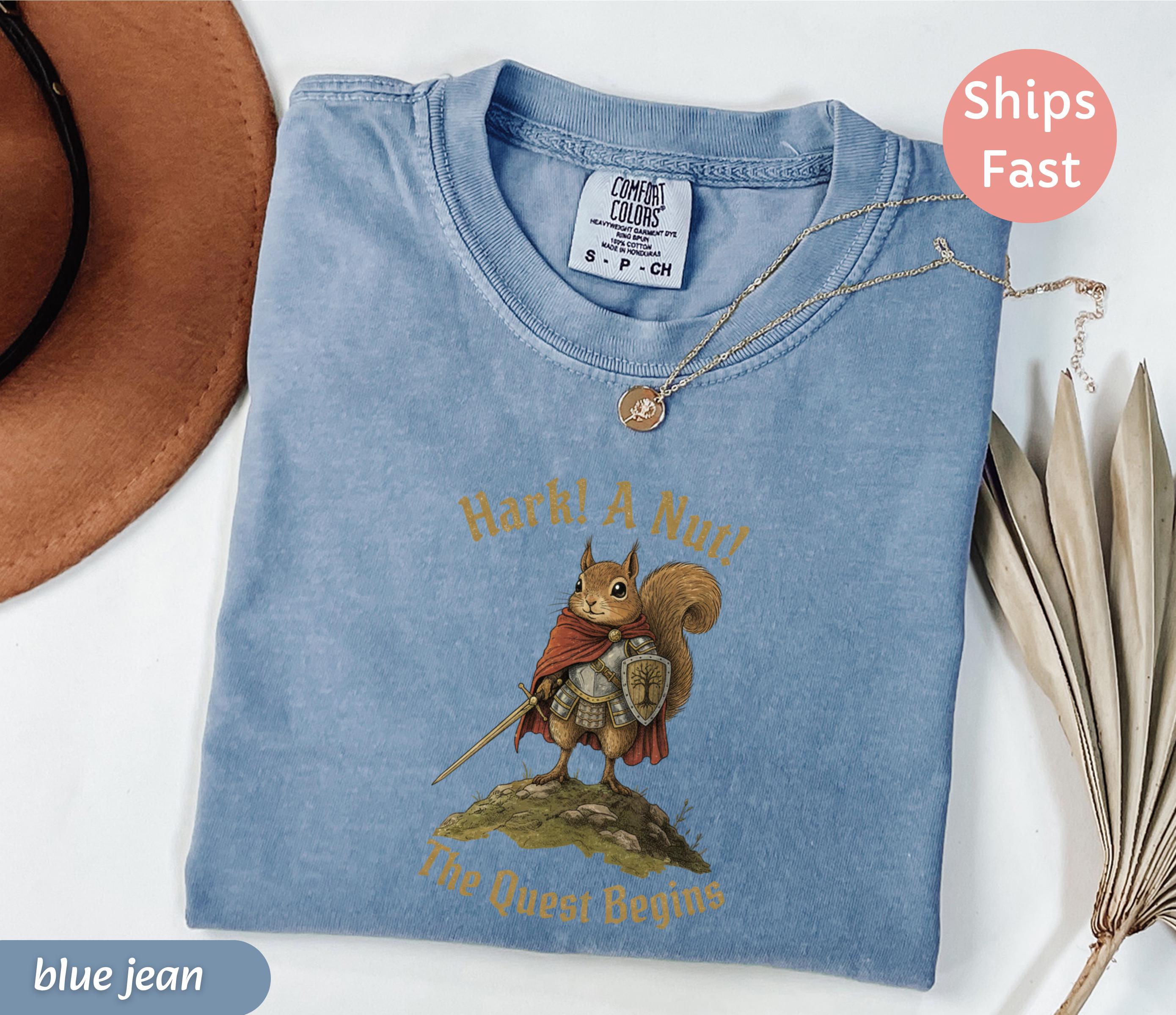 Funny Squirrel Knight Comfort Colors Shirt, RPG Paladin Tee - Etsy